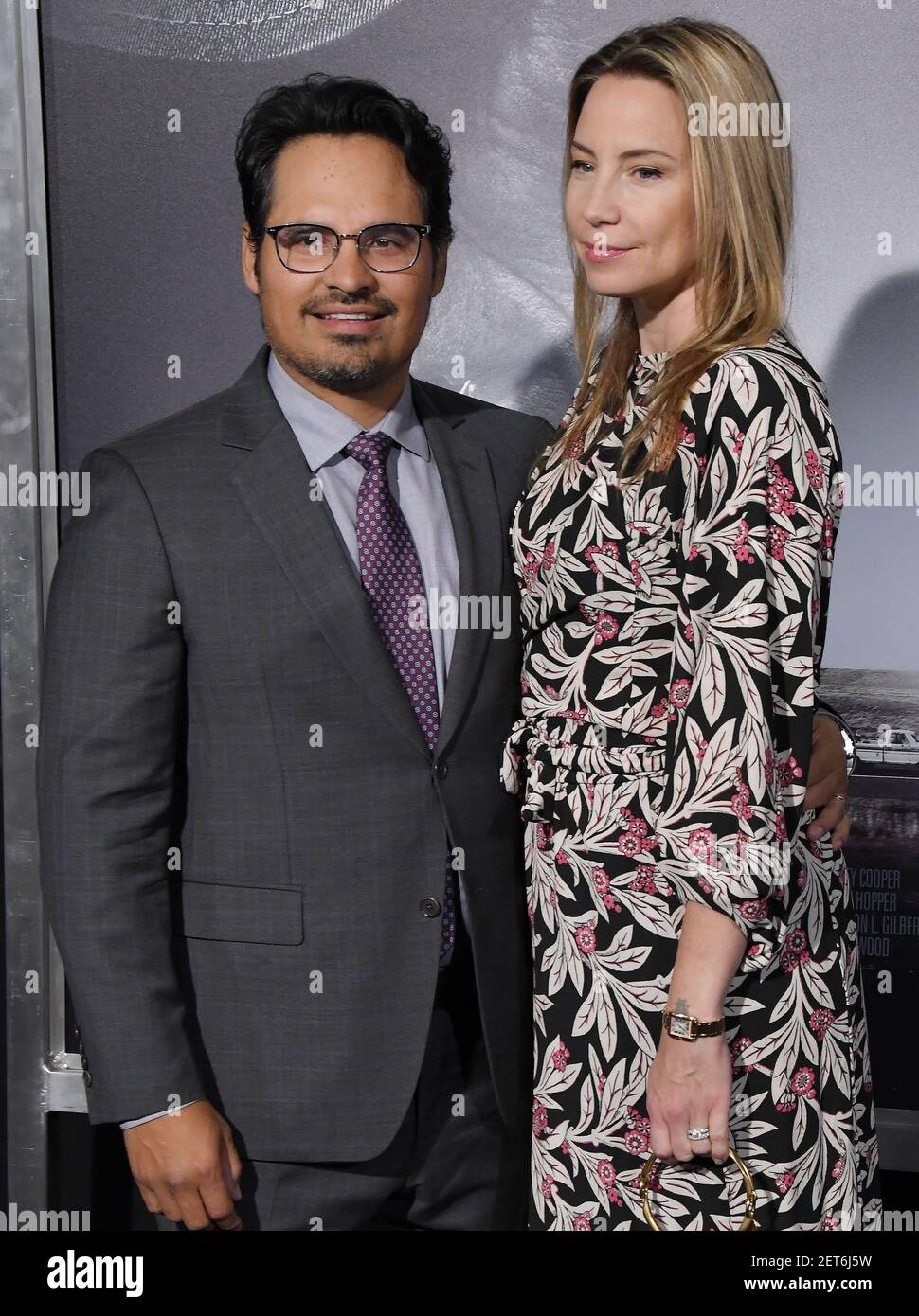 (L-R) Michael Peña and Brie Shaffer at the Warner Bros. Pictures' "The ...
