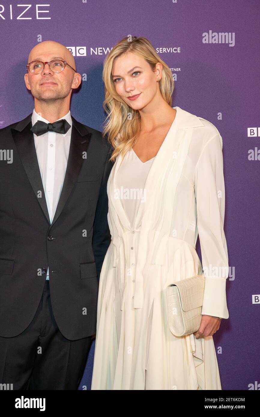 Model Karlie Kloss is seen with Tobias Rees at arrivals for the 2018 ...