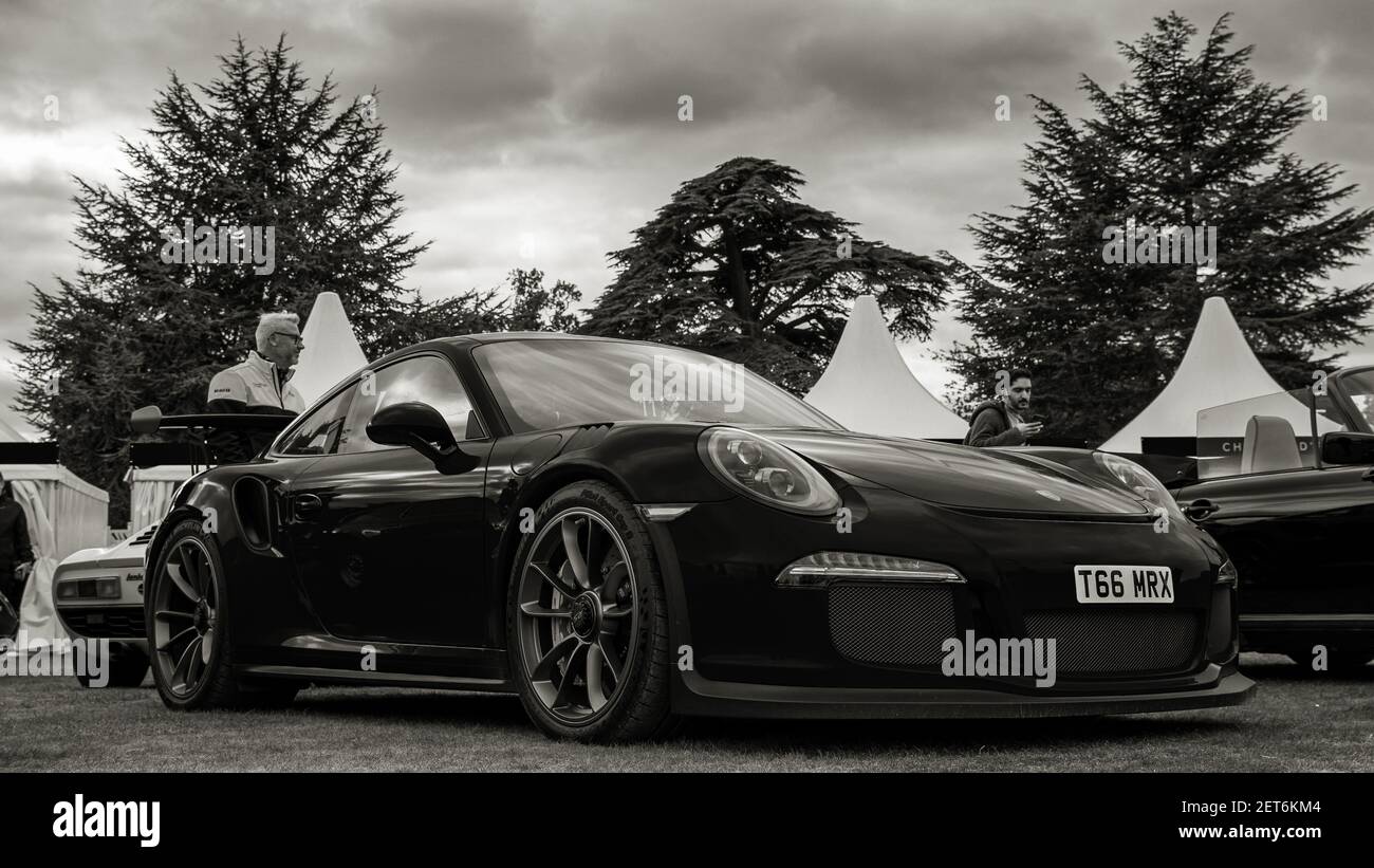 Porsche 911 GT3 RS on show at the Concours d’Elegance held at Blenheim ...