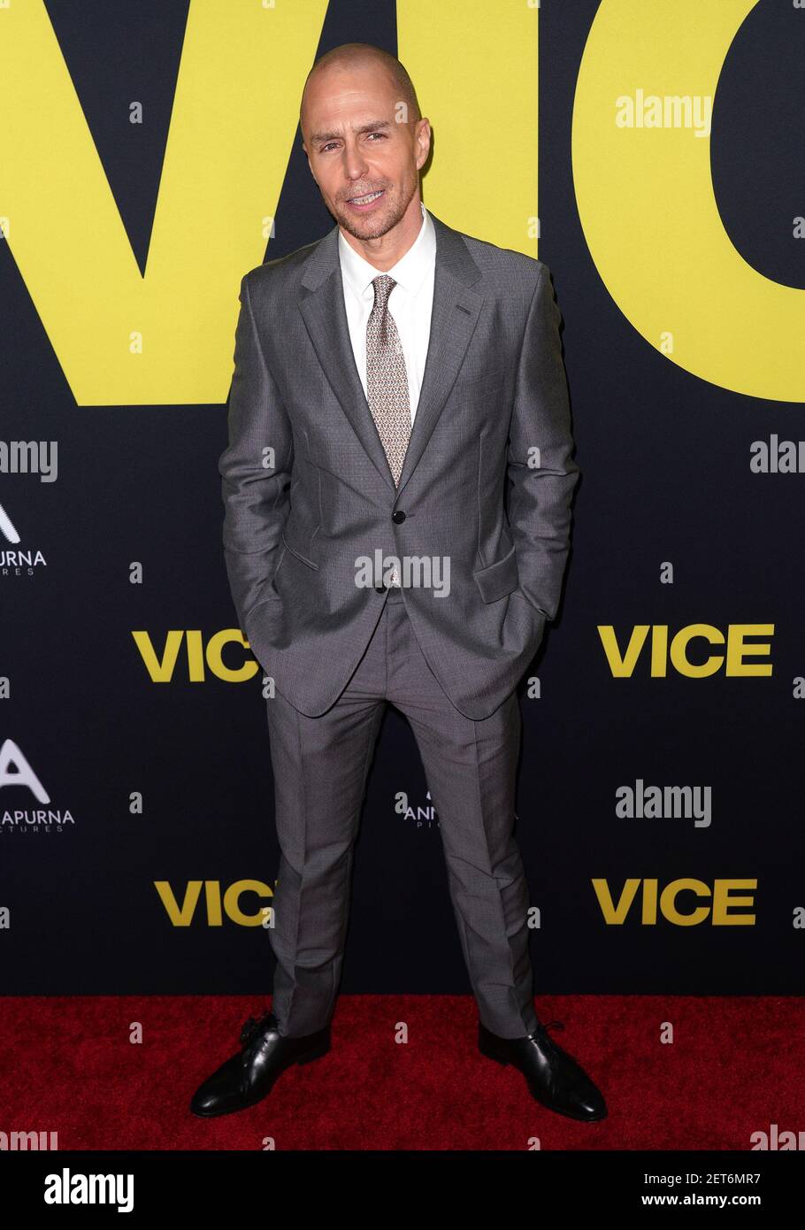 Sam Rockwell at "Vice" World Premiere held at Samuel Goldwyn Theater on ...