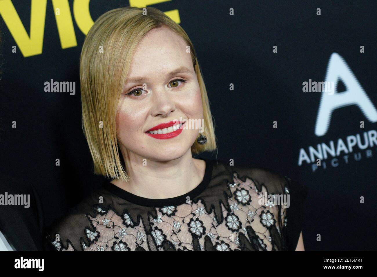 Alison Pill at "Vice" World Premiere held at Samuel Goldwyn Theater on ...