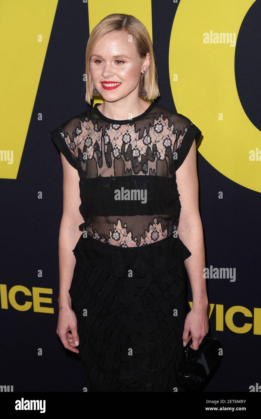 Alison Pill at "Vice" World Premiere held at Samuel Goldwyn Theater on ...