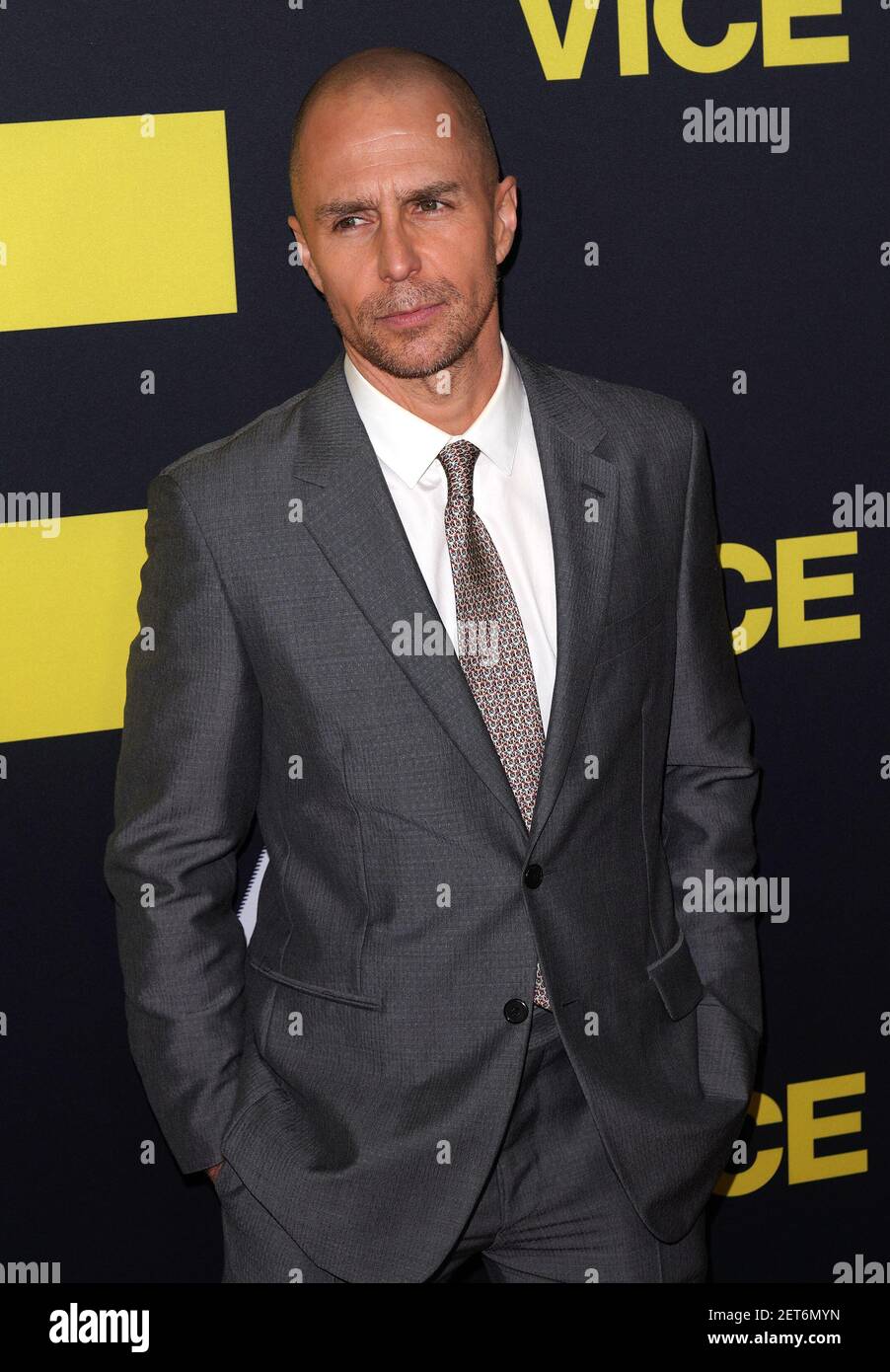 Sam Rockwell at "Vice" World Premiere held at Samuel Goldwyn Theater on ...