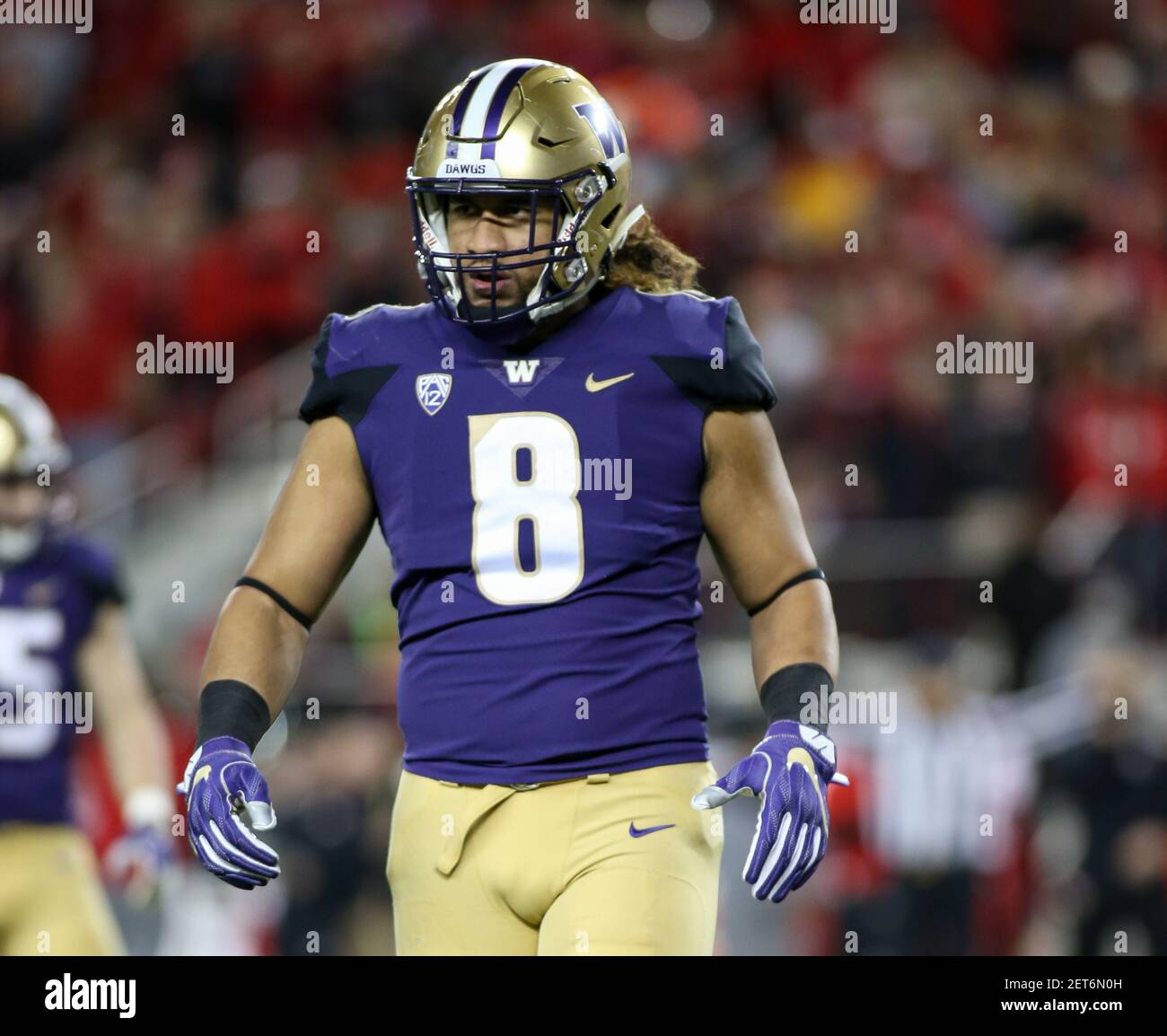 November 30, 2018 Santa Clara CA,..Washington Huskies linebacker ...