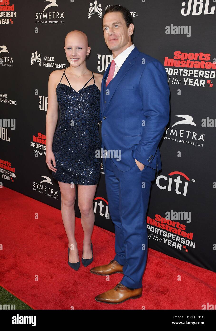 (L-R) Leah Hayes and John Cena at the Sports Illustrated 2018 ...
