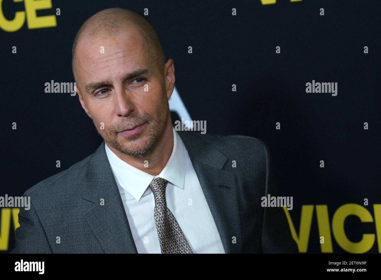 Sam Rockwell at "Vice" World Premiere held at Samuel Goldwyn Theater on ...