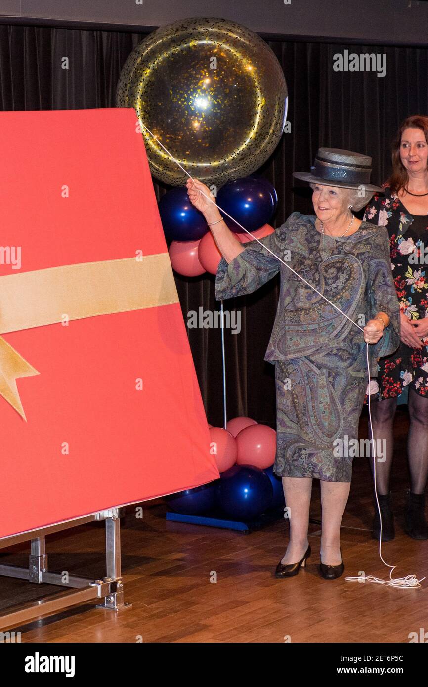 Her Royal Highness Princess Beatrix of the Netherlands unveils the new ...