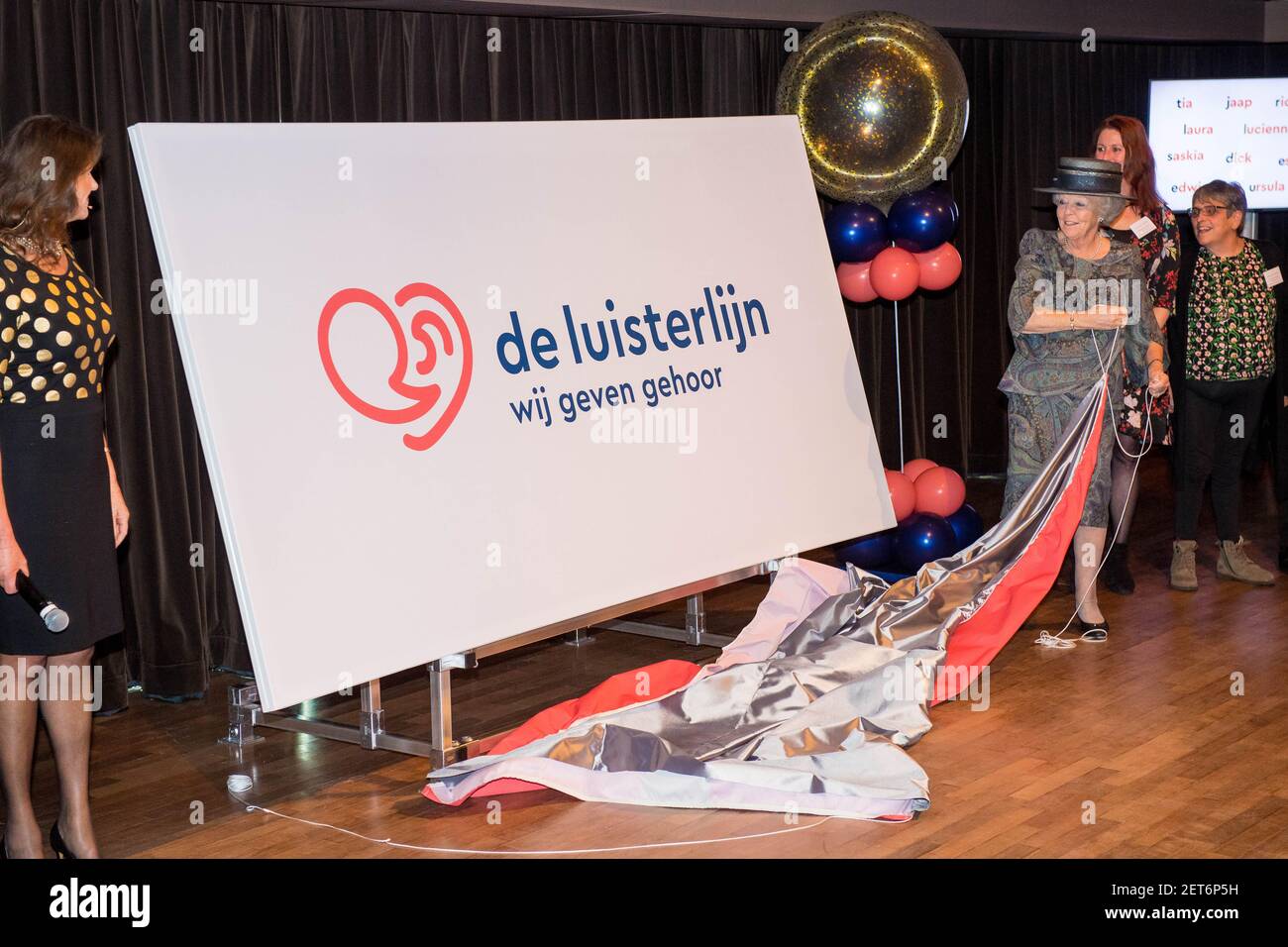 Her Royal Highness Princess Beatrix of the Netherlands unveils the new ...