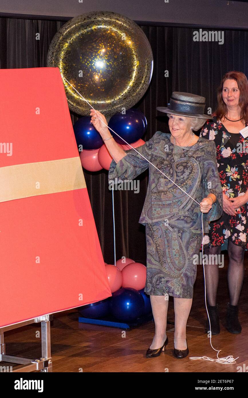 Her Royal Highness Princess Beatrix of the Netherlands unveils the new ...