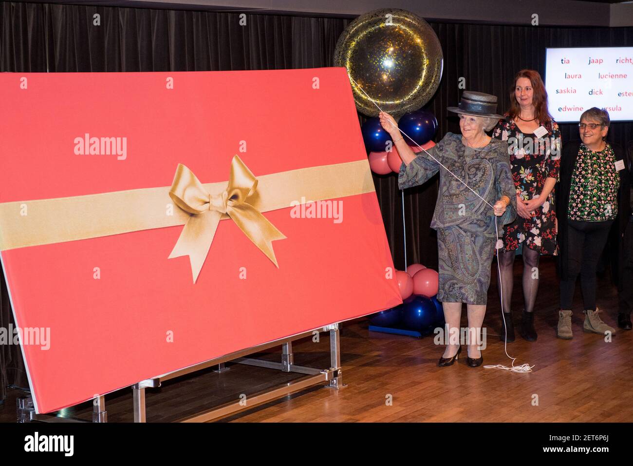 Her Royal Highness Princess Beatrix of the Netherlands unveils the new ...