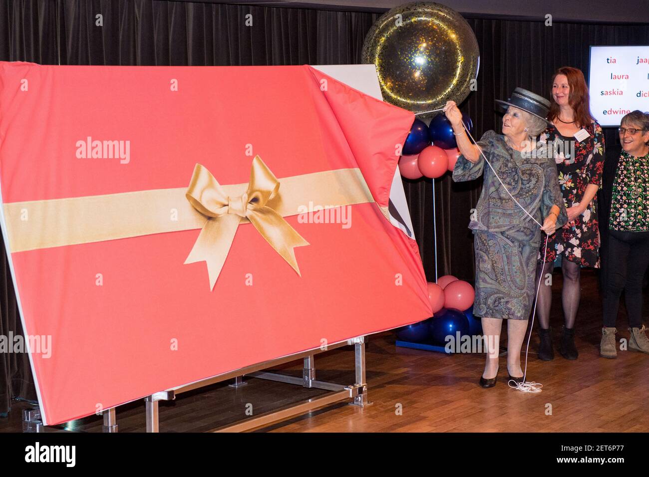 Her Royal Highness Princess Beatrix of the Netherlands unveils the new ...