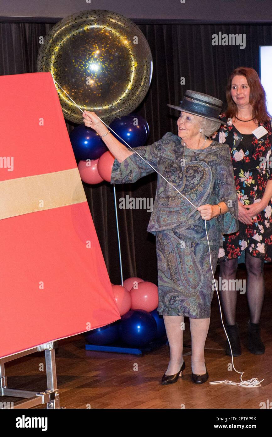 Her Royal Highness Princess Beatrix of the Netherlands unveils the new ...