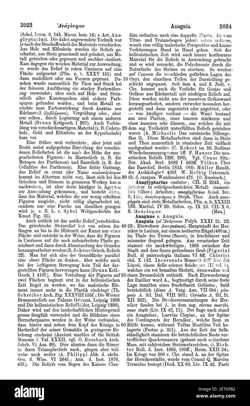 Pauly-Wissowa I,2, 2023 Stock Photo - Alamy