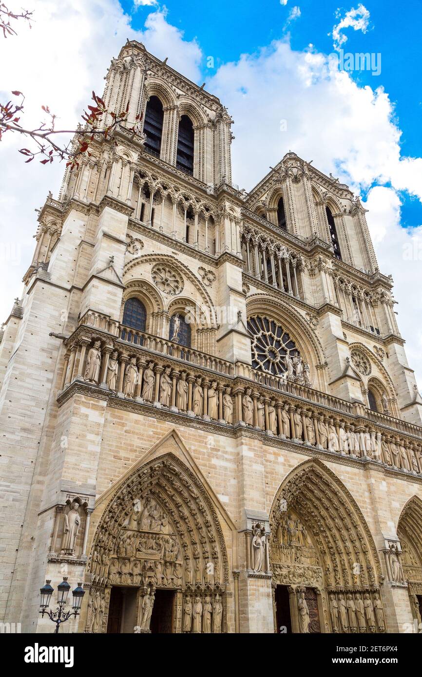 Notre Dame de Paris cathedral is the one of the most famous symbols of ...
