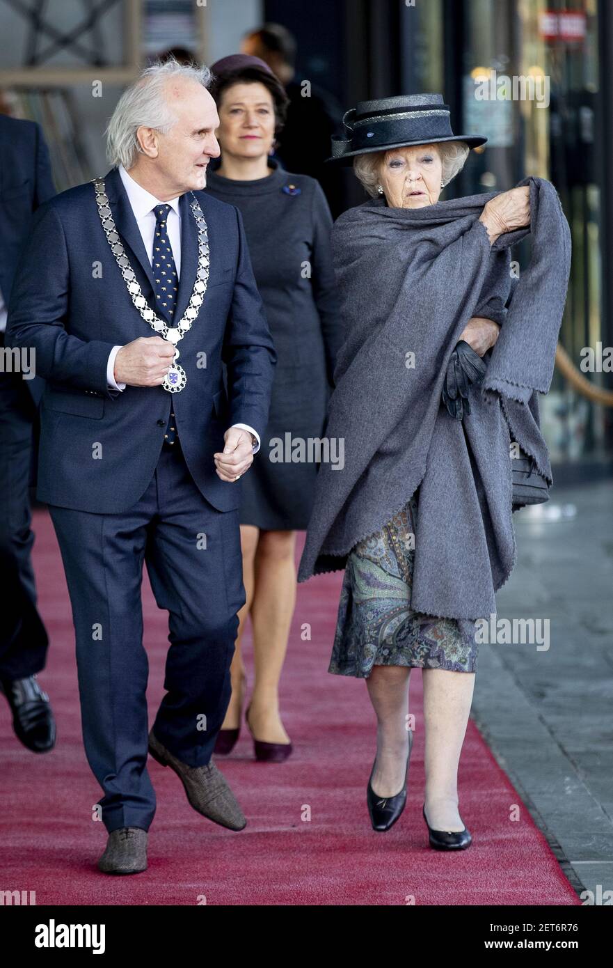 Princess Beatrix during the unveiling of the new name of Sensoor, the ...