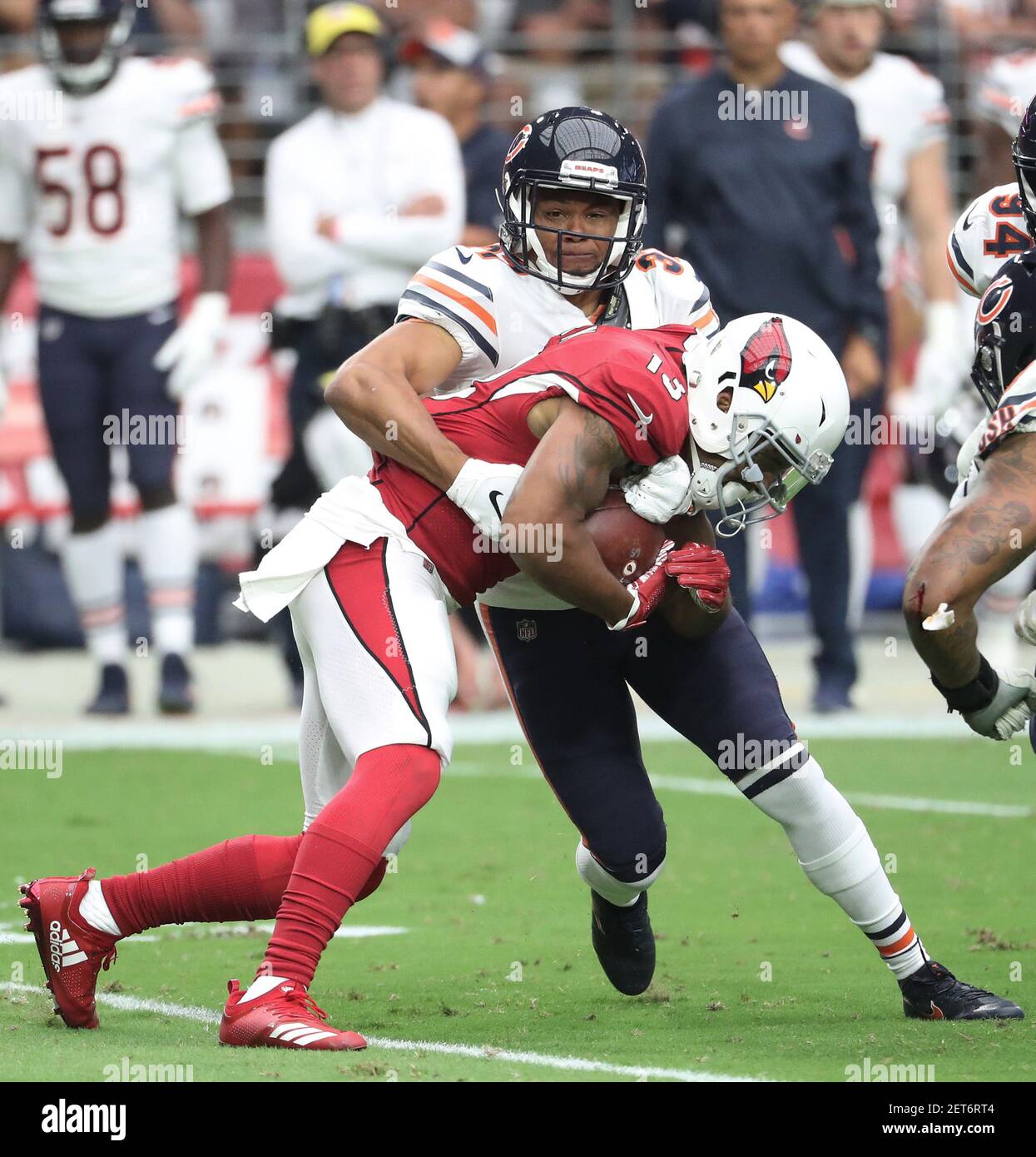 Chicago Bears cornerback Bryce Callahan (37) tackles Arizona Cardinals ...
