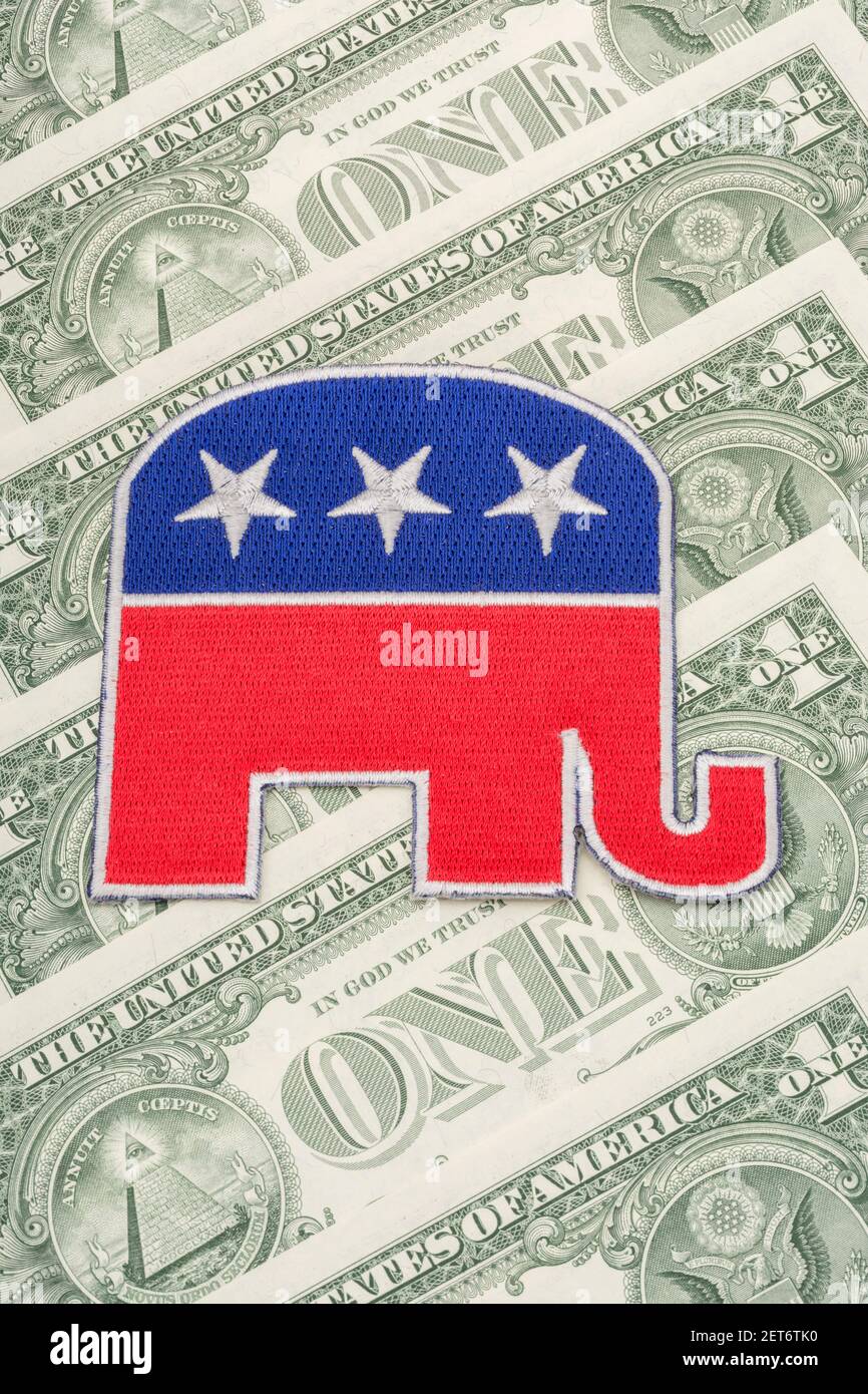 Gop elephant logo hi-res stock photography and images - Alamy