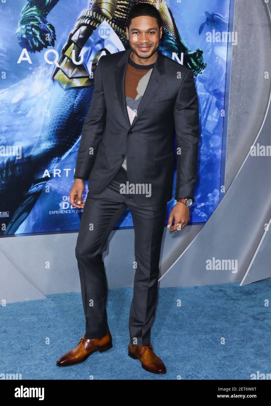 HOLLYWOOD, LOS ANGELES, CA, USA - DECEMBER 12: Actor Ray Fisher arrives ...
