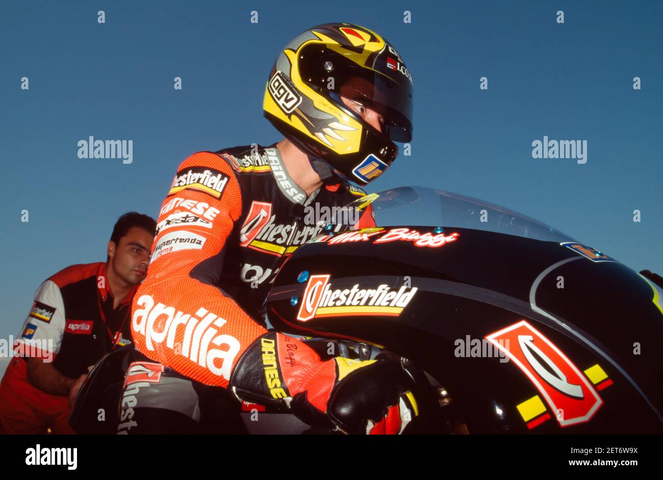 Italy GP 1995, Mugello , Max Biaggi, Aprilia 250 Stock Photo - Alamy