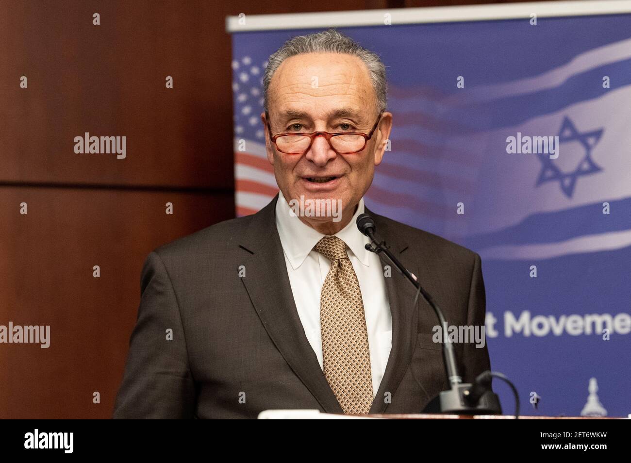 US Senator Chuck Schumer (Charles Schumer) (D-NY) at the American ...
