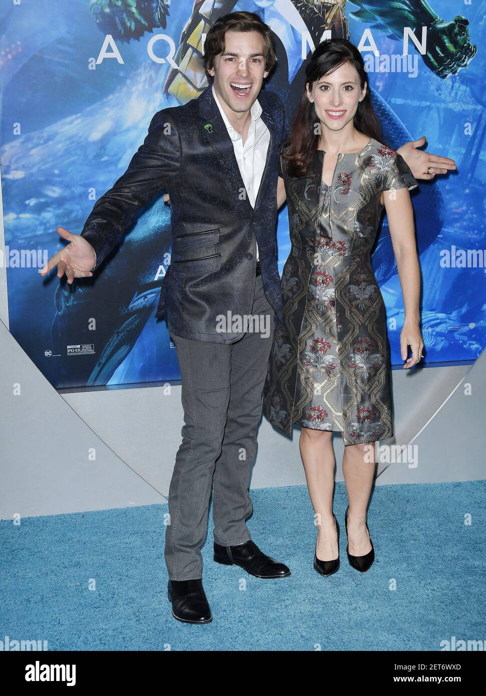 (L-R) Matthew Patrick and Stephanie Cordato at the Warner Bros Pictures ...