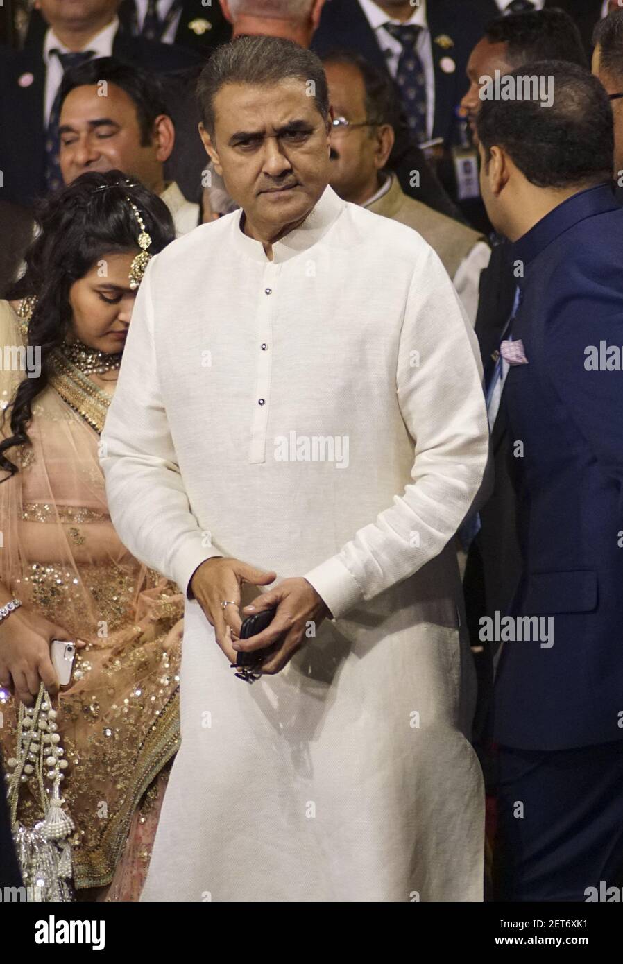 MUMBAI, INDIA - DECEMBER 12: NCP Leader Praful Patel arrives to attend ...