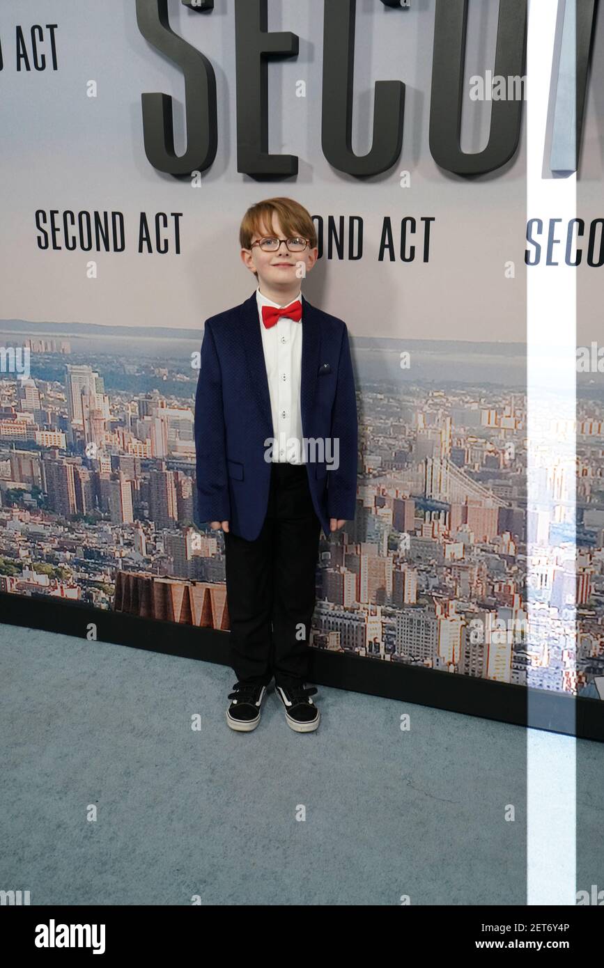 attends the World Premiere of Second Act, held at the Regal Union Square in New York City ...