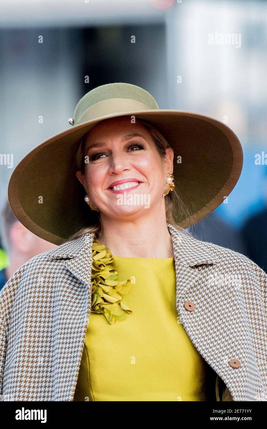 Queen Maxima during the baptism of trailing suction hopper dredger Vox ...