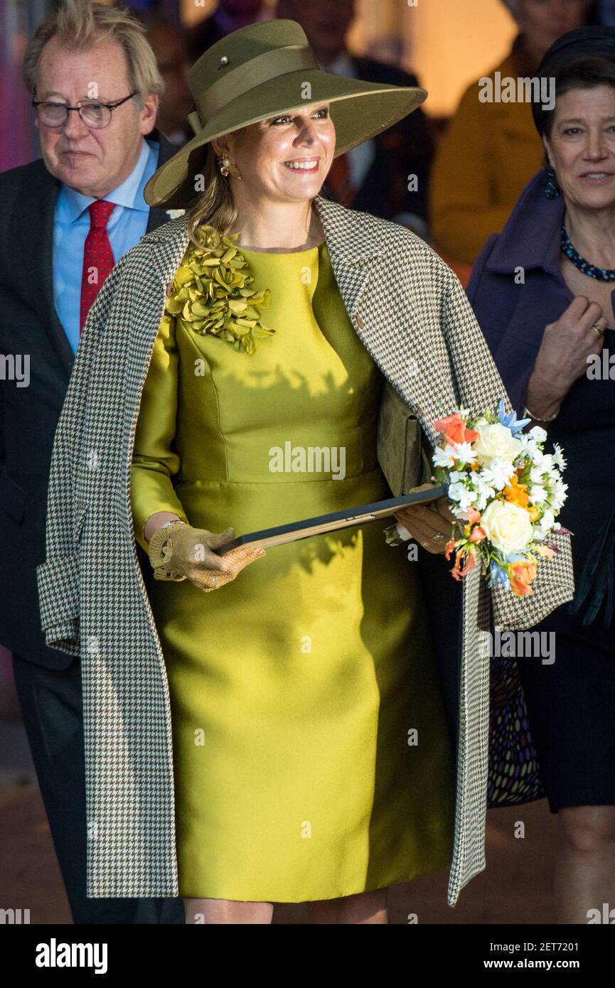 Queen Maxima during the baptism of trailing suction hopper dredger Vox ...