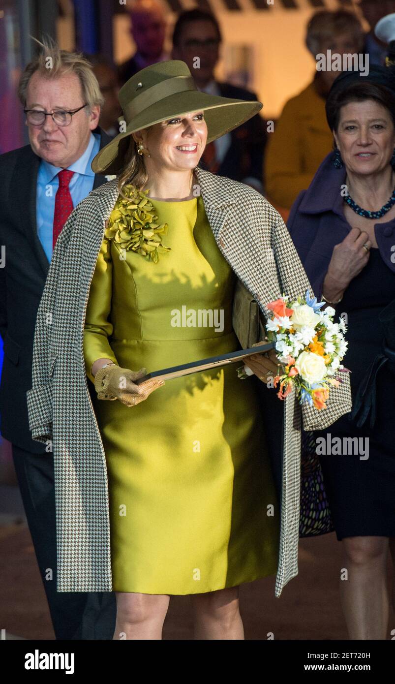 Queen Maxima during the baptism of trailing suction hopper dredger Vox ...