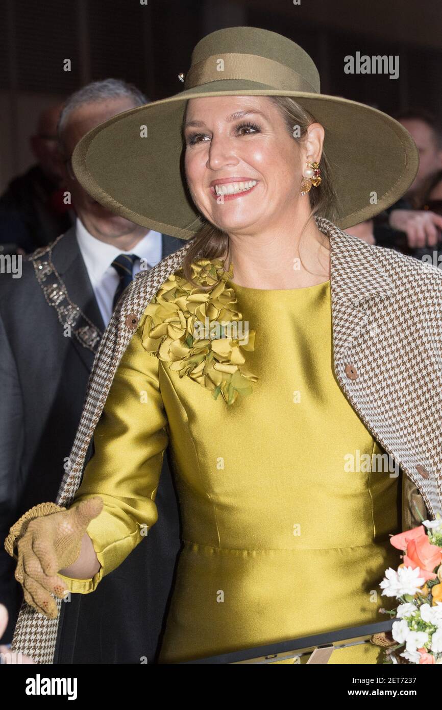 Queen Maxima during the baptism of trailing suction hopper dredger Vox ...