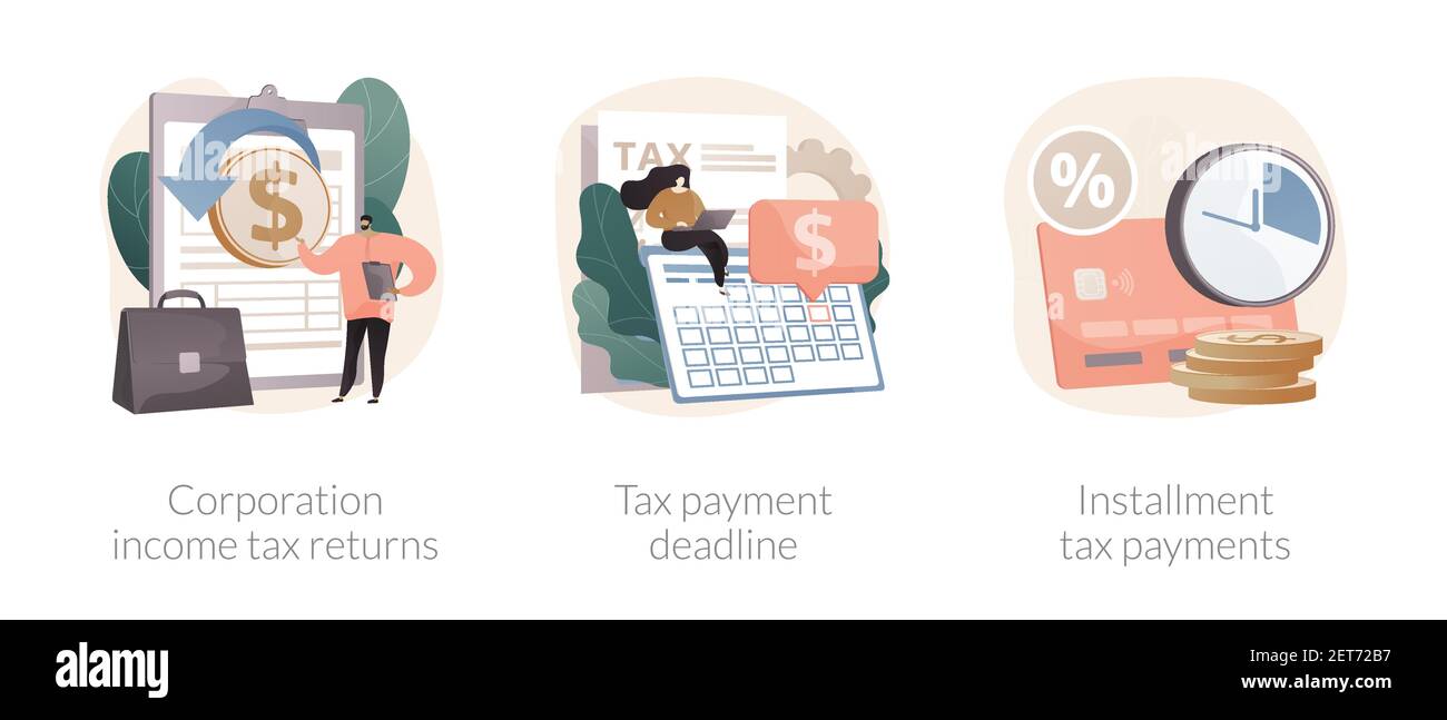 Corporate accountancy abstract concept vector illustrations Stock ...