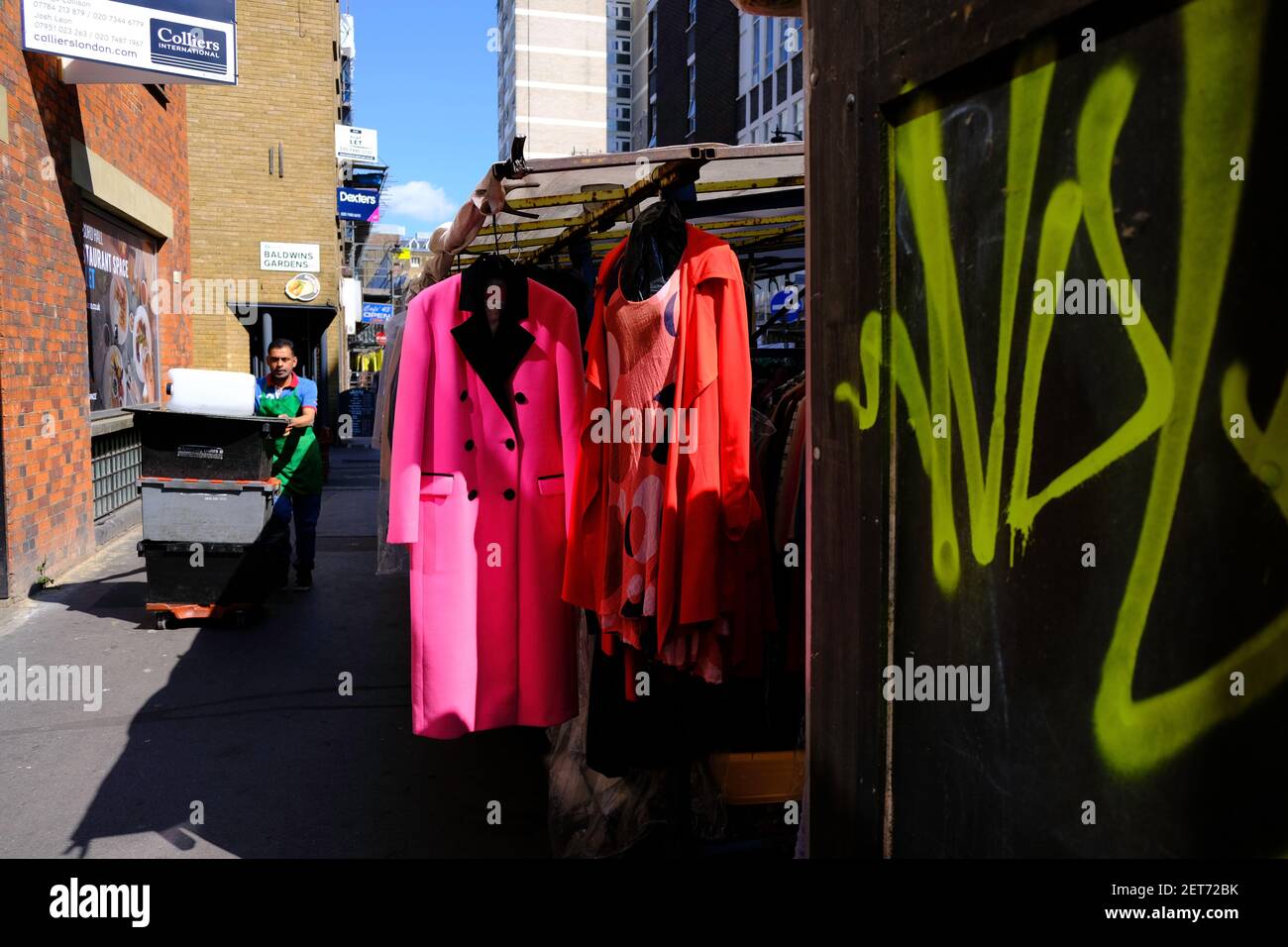 Leather lane street market hi-res stock photography and images - Alamy