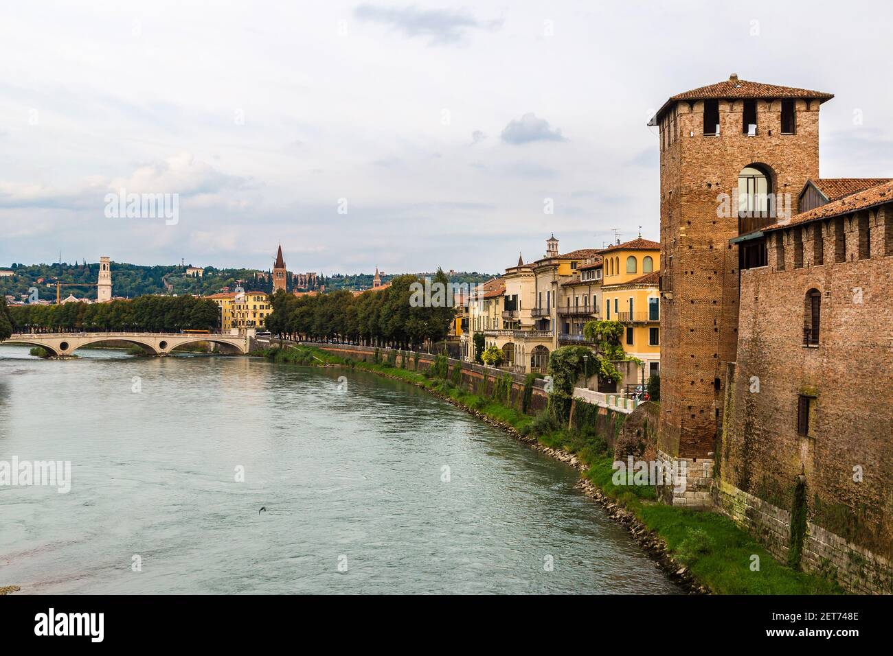 Castle Castelvecchio in a summer day in Verona, Italy Stock Photo - Alamy