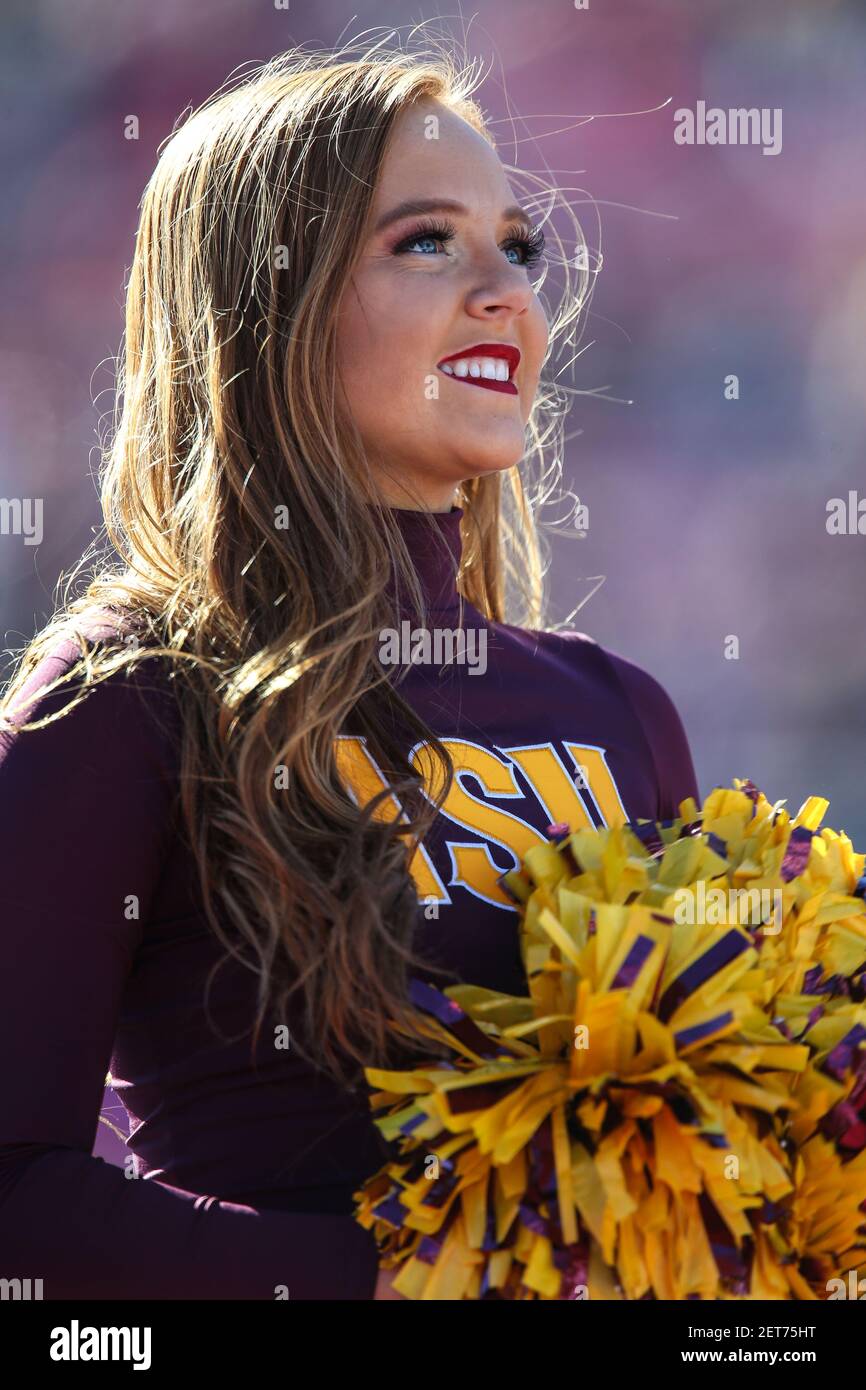 December 15, 2018: Arizona State Sun Devils cheerleader performs for ...
