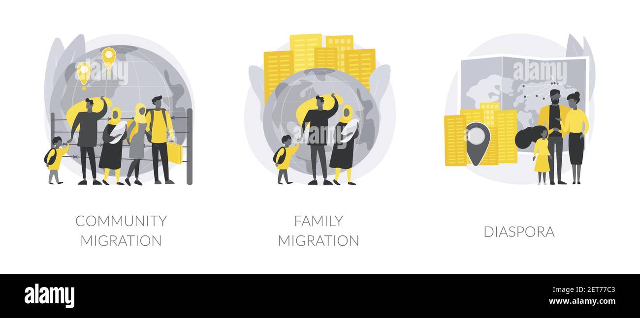 Relocation abstract concept vector illustrations Stock Vector Image ...