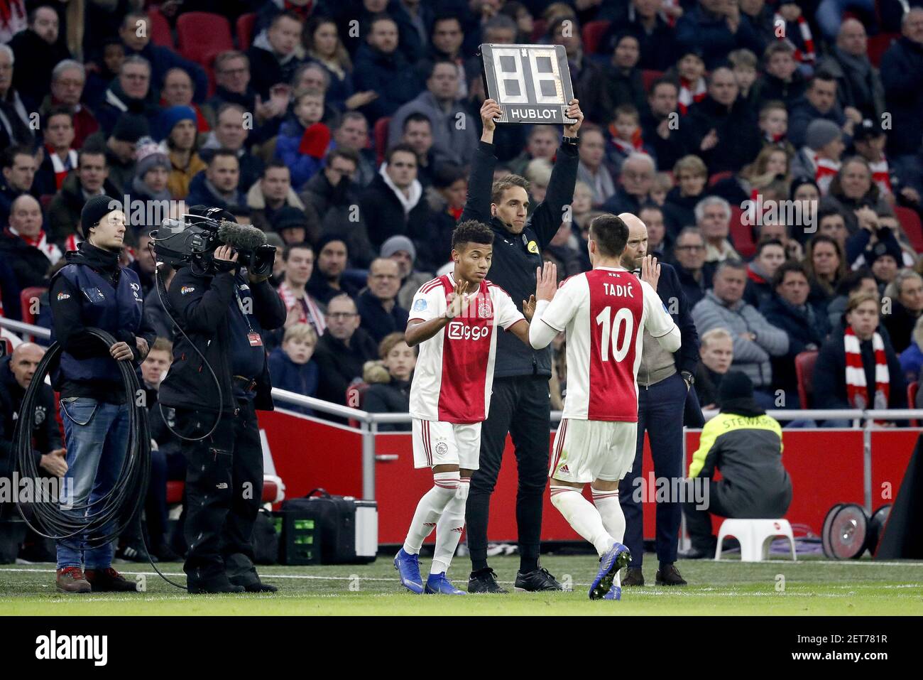 AMSTERDAM, 16-12-2018 Johan Cruijff Arena , football, Dutch Eredivisie ...