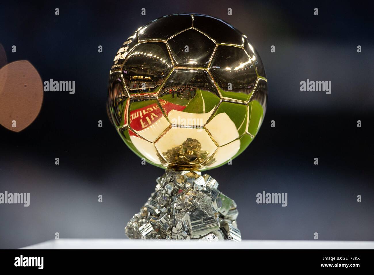 Golden Ball trophy 2018, won by Luka Modric of Real Madrid during the ...