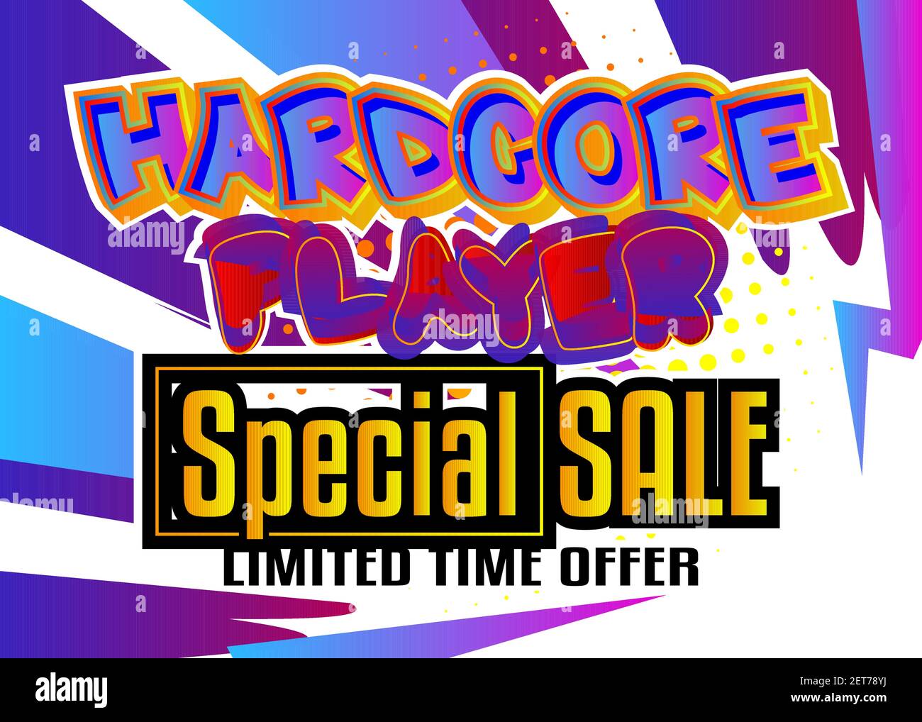Pc or Console gaming sale, Gamer related Special Offer. Comic book ...