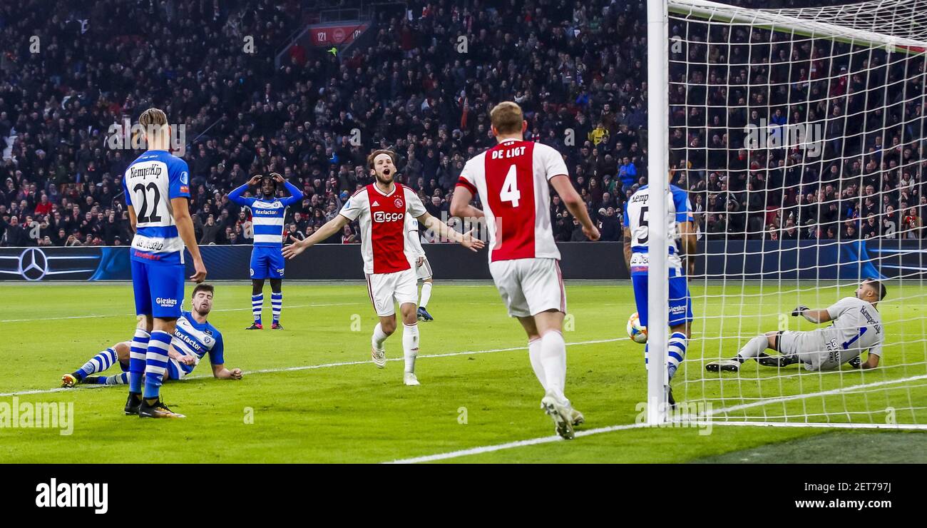 AMSTERDAM, Ajax - De Graafschap 8-0, 16-12-2018 Johan Cruijff Arena ...