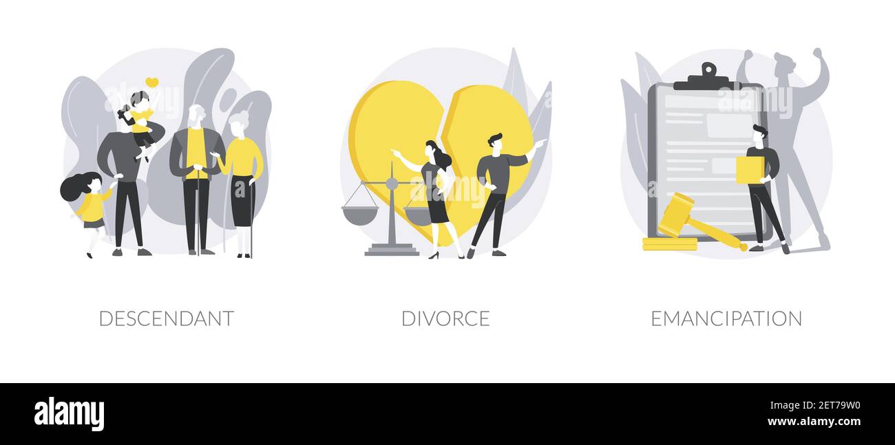 Family roles abstract concept vector illustrations Stock Vector Image ...