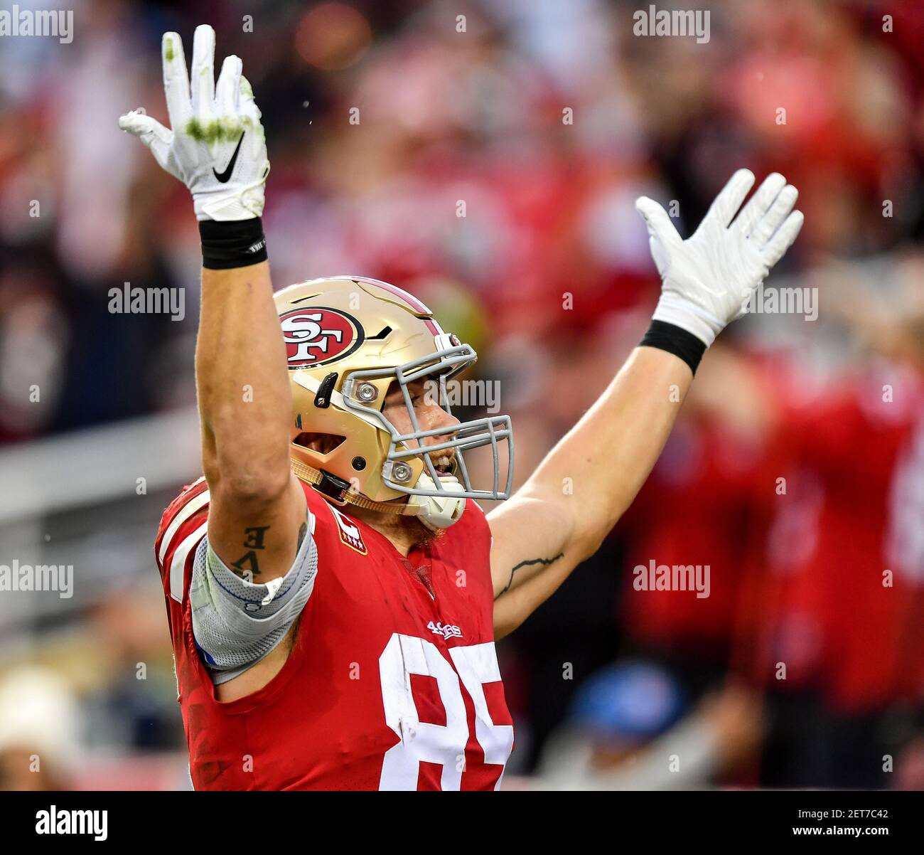 December 16, 2018: San Francisco 49ers tight end George Kittle (85 ...