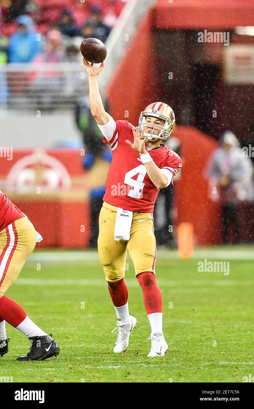 December 16, 2018: San Francisco 49ers quarterback Nick Mullens (4 ...