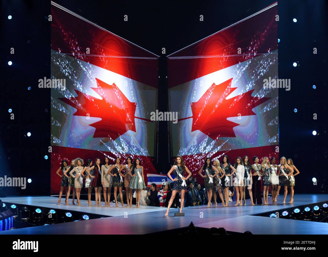 BANGKOK, THAILAND - DECEMBER 17: Miss Canada Marta Stepien onstage on ...