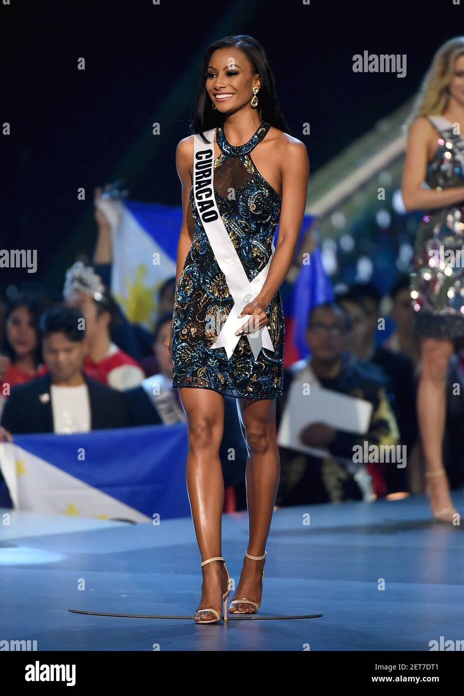 BANGKOK, THAILAND - DECEMBER 17: Miss Curacao Akisha Albert onstage on the 2018 MISS UNIVERSE ...
