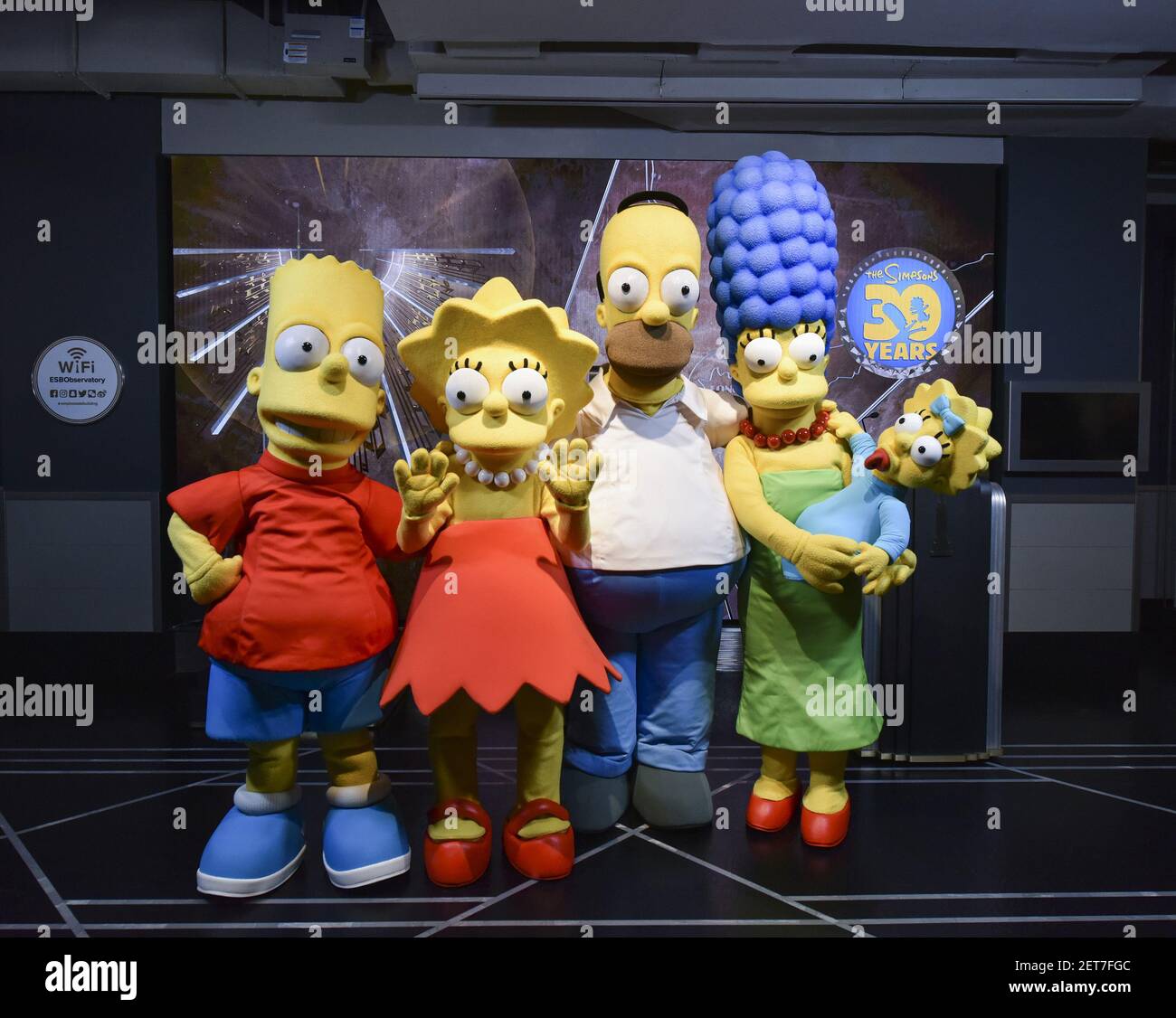 New York - DECEMBER 17: Simpsons Costumed characters, participate in ...