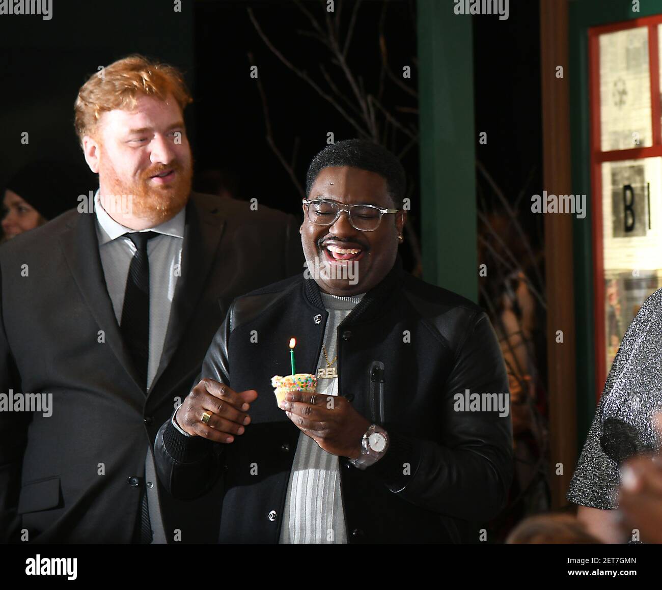 Happy Anderson and Lil Rel Howery attend the NETFLIX screening fo "Bird ...
