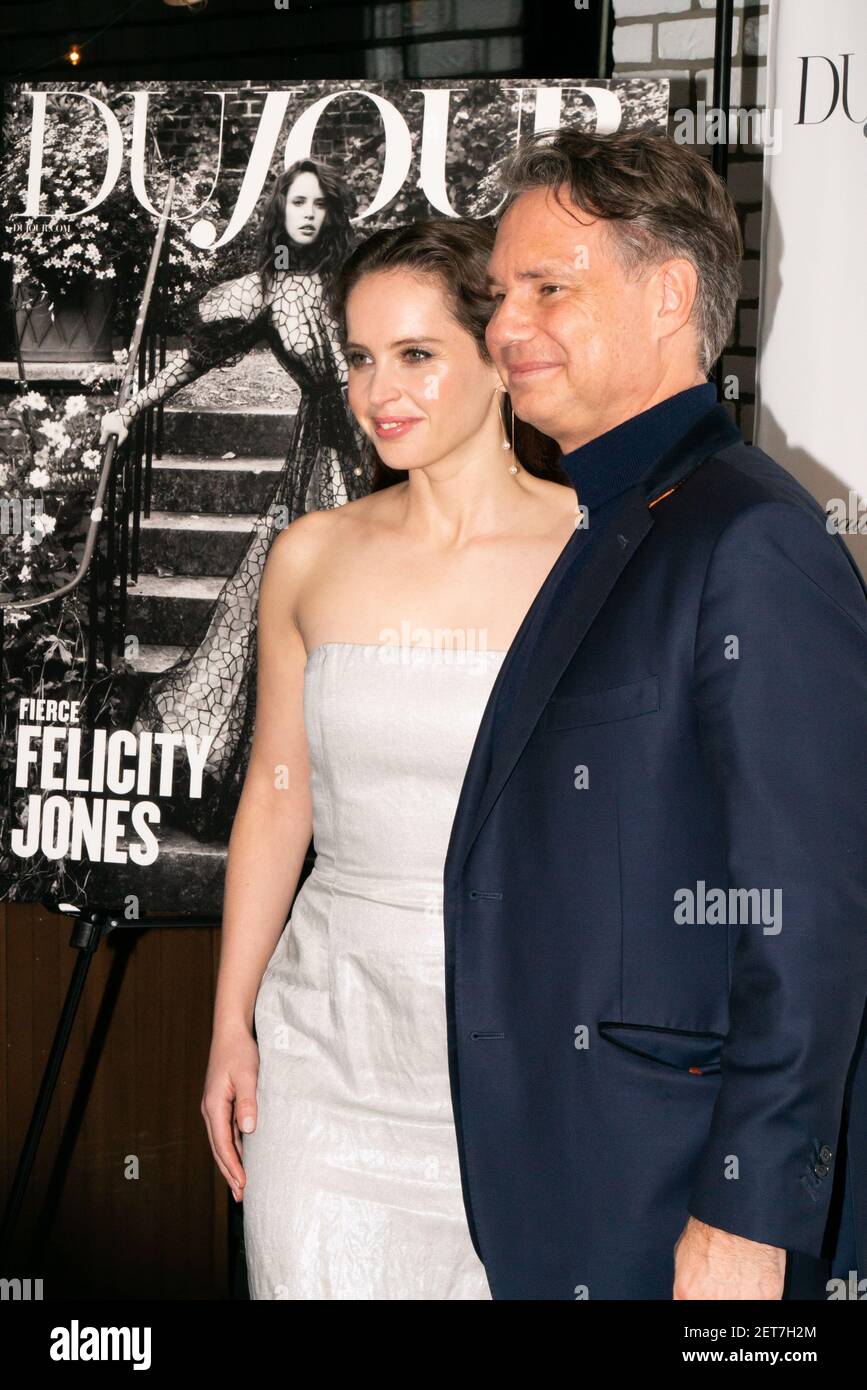 Jason Binn and Felicity Jones celebrate the winter issue of DuJour ...