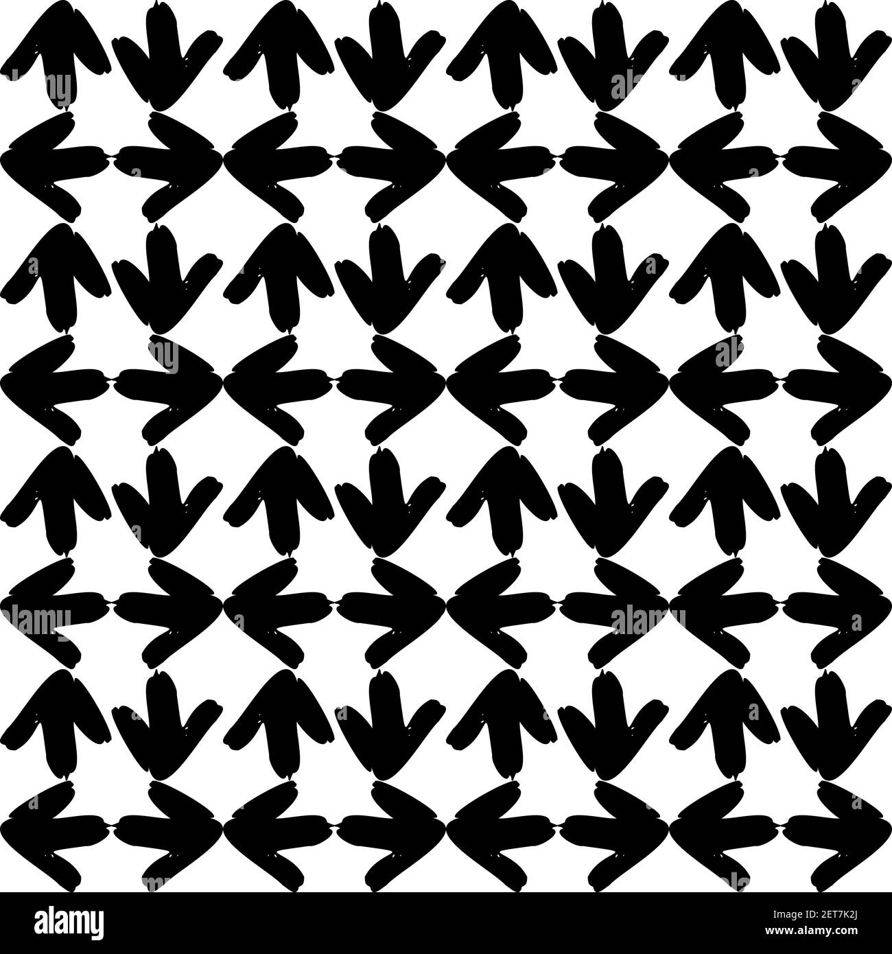 Endless monochrome geometric pattern Cut Out Stock Images & Pictures ...