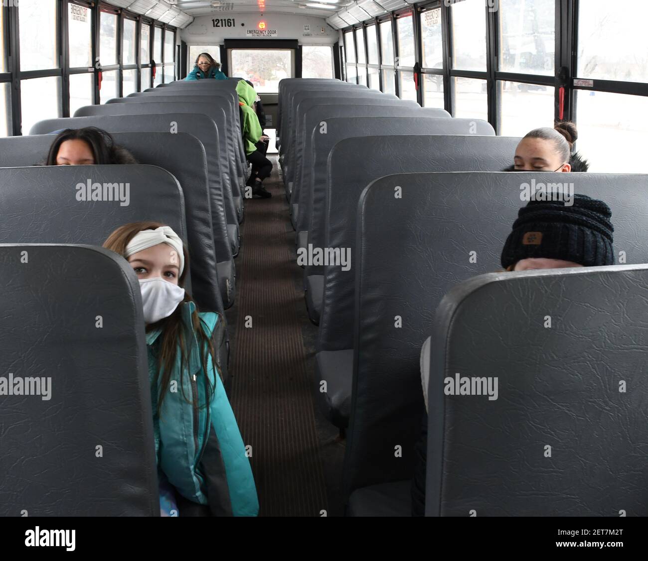 Covid 19 school bus 017 jpg hi-res stock photography and images - Alamy